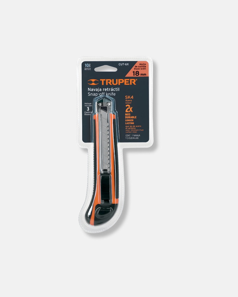 TRUPER CUTTER 18MM PROFESIONAL ALMA METALICA, TRUPER – JIMFRA STORE